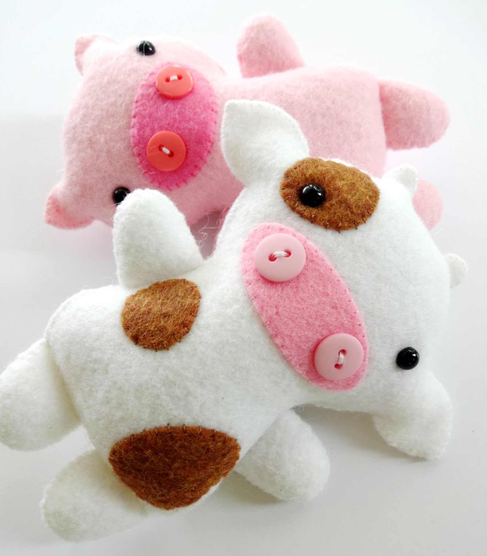 Felt Farm Animal Softies Sewing Pattern Toy - Tutorial - PDF E PATTERN ...