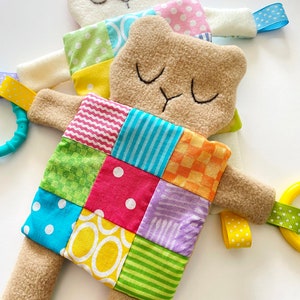 Bear and Bunny Crinkle Baby Softie Toy Sewing Pattern - PDF Epattern - Fleece Ribbon Plush Softy ...