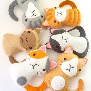 Felt Kitty Cat Softie Toy Sewing Pattern - Tutorial - PDF Epattern ...