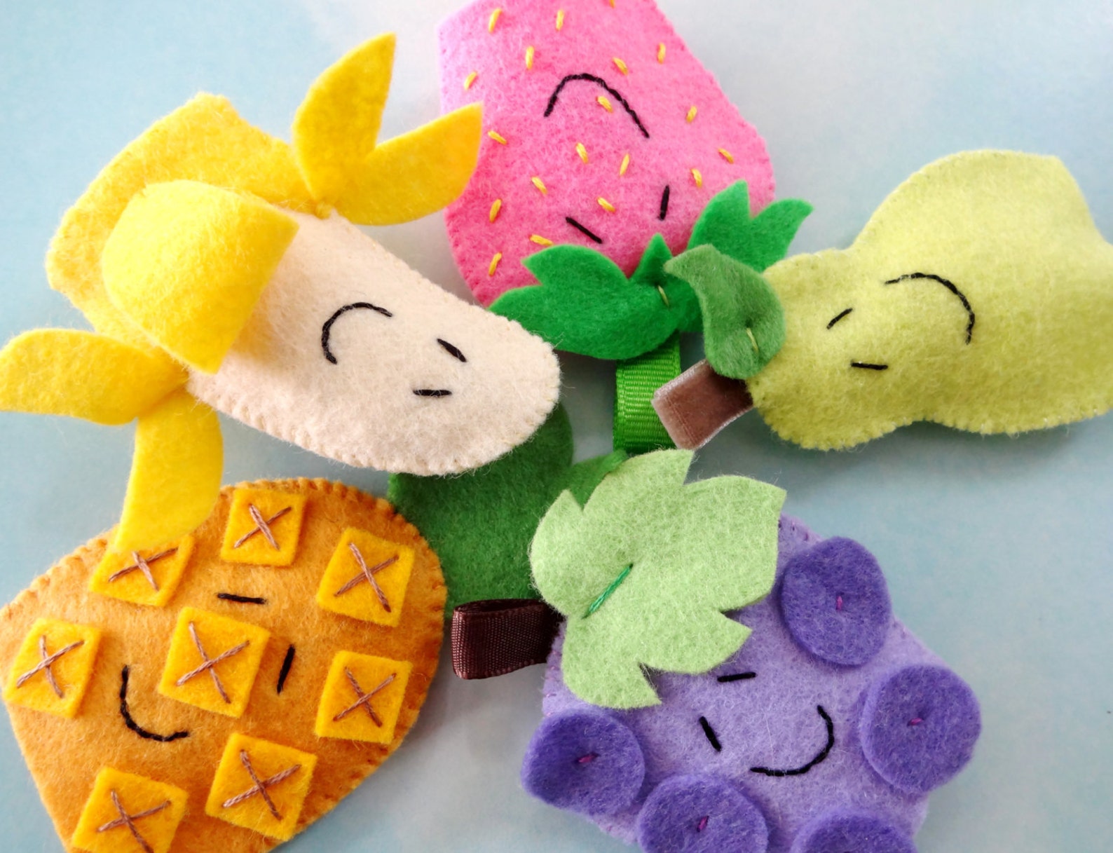 Felt Fruit Finger Puppets Sewing Pattern - PDF Epattern - Etsy Australia