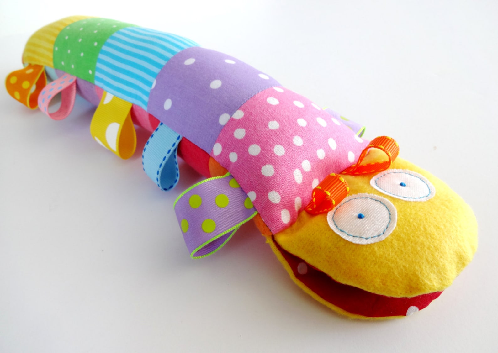 Caterpillar Softie Toy With Ribbons PDF E-pattern - Etsy