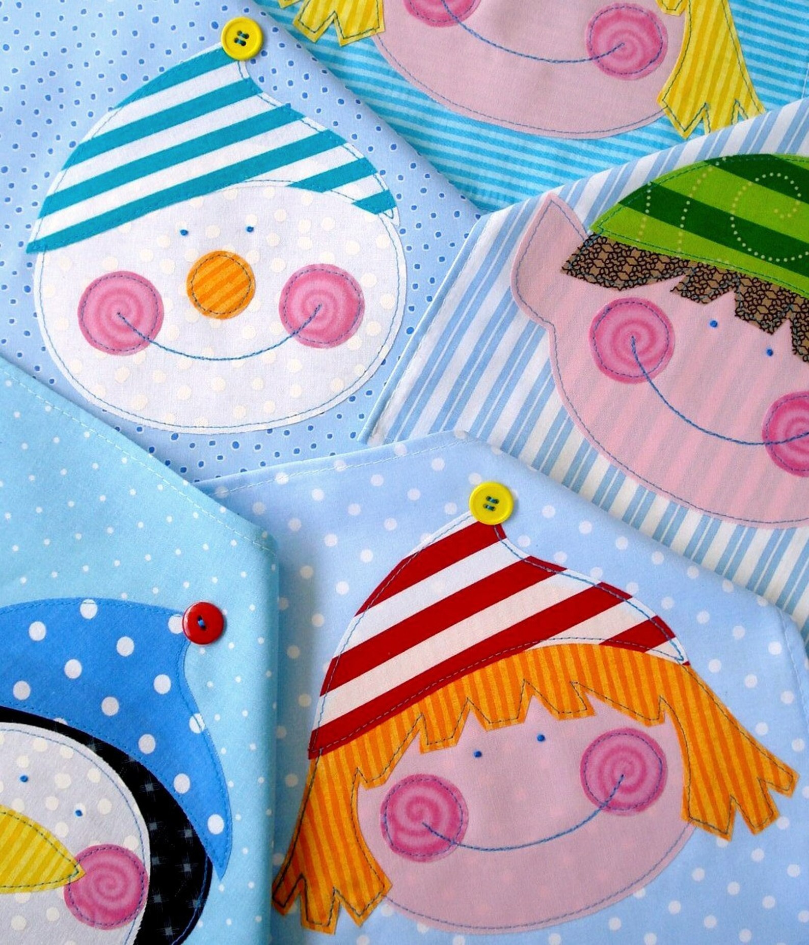 Applique Designs Christmas Characters PDF Epattern - Etsy