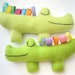 Gator Baby Softie Toy Sewing Pattern - PDF Epattern - Fleece Ribbon ...