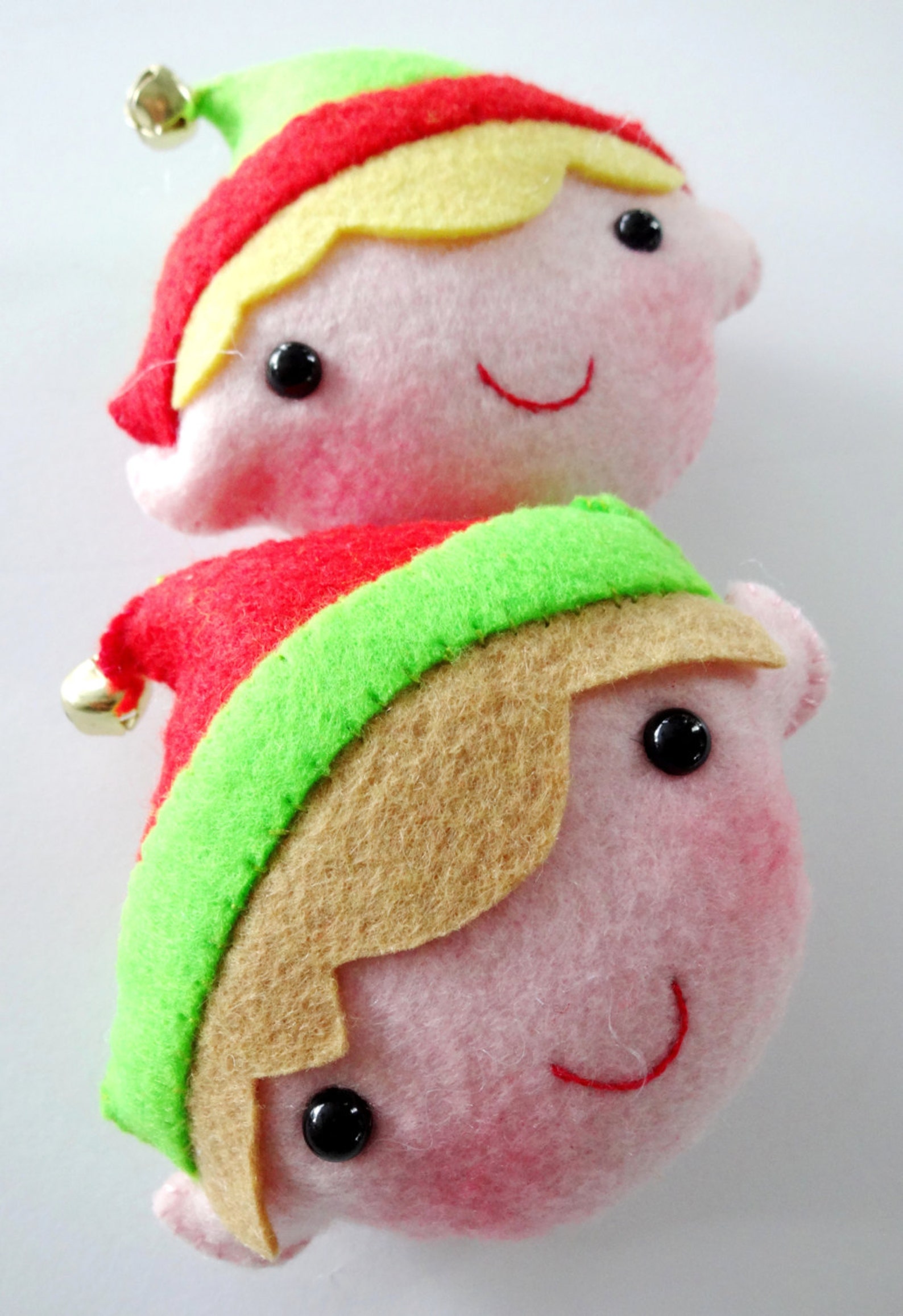 Felt Christmas Elf Ornament Softies Sewing Pattern - Etsy