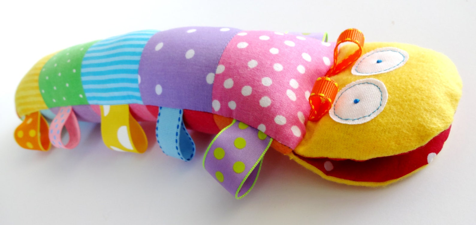 Caterpillar Softie Toy With Ribbons PDF E-pattern - Etsy