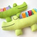 Gator Baby Softie Toy Sewing Pattern - PDF Epattern - Fleece Ribbon ...