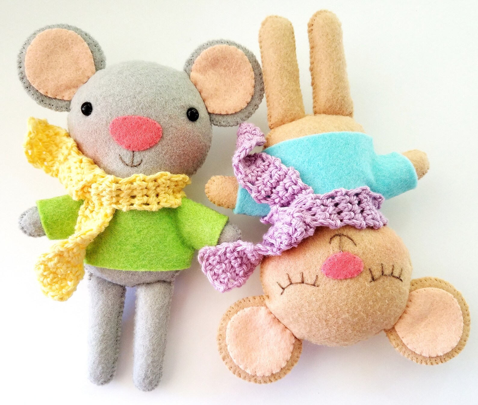Felt Doll Softie Toy Sewing Pattern Mouse Woodland Animal - Etsy