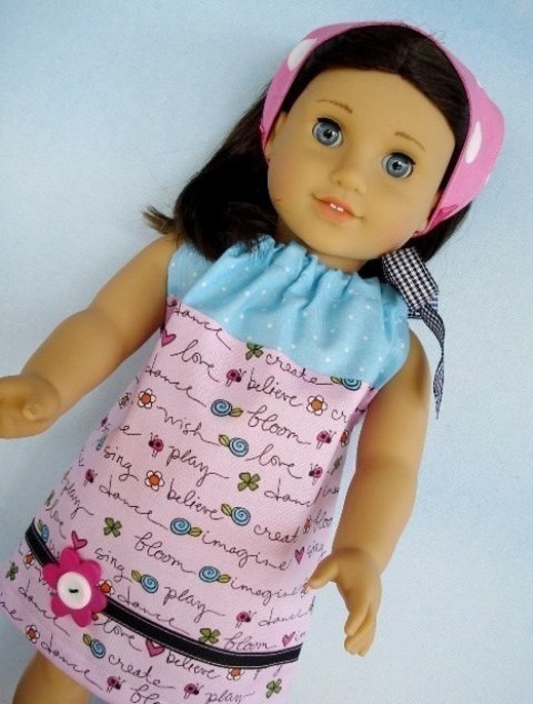 18 Inch Doll Sewing Pattern - Pillowcase Dress, Shirt, Nightgown and ...