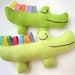 Gator Baby Softie Toy Sewing Pattern - PDF Epattern - Fleece Ribbon ...