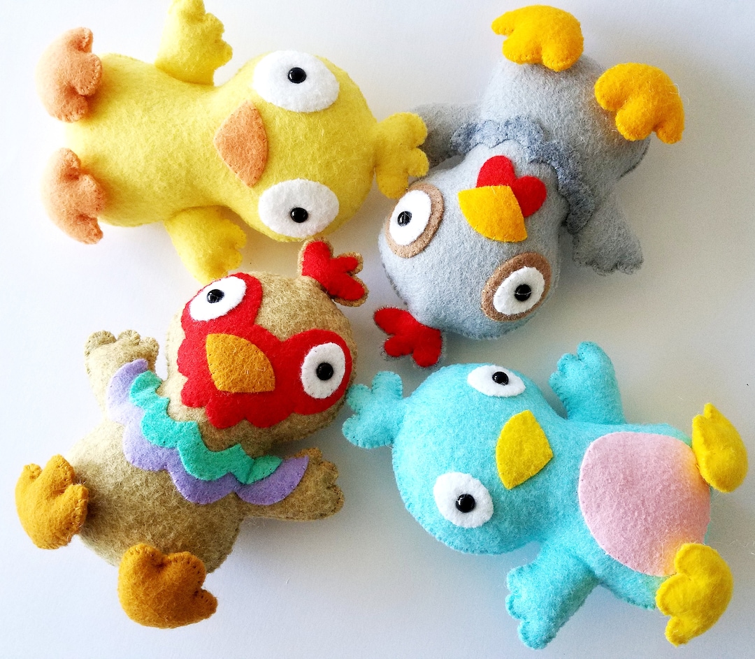 Felt Toy Sewing Pattern Softies - Tutorial - PDF E PATTERN - Bluebird ...