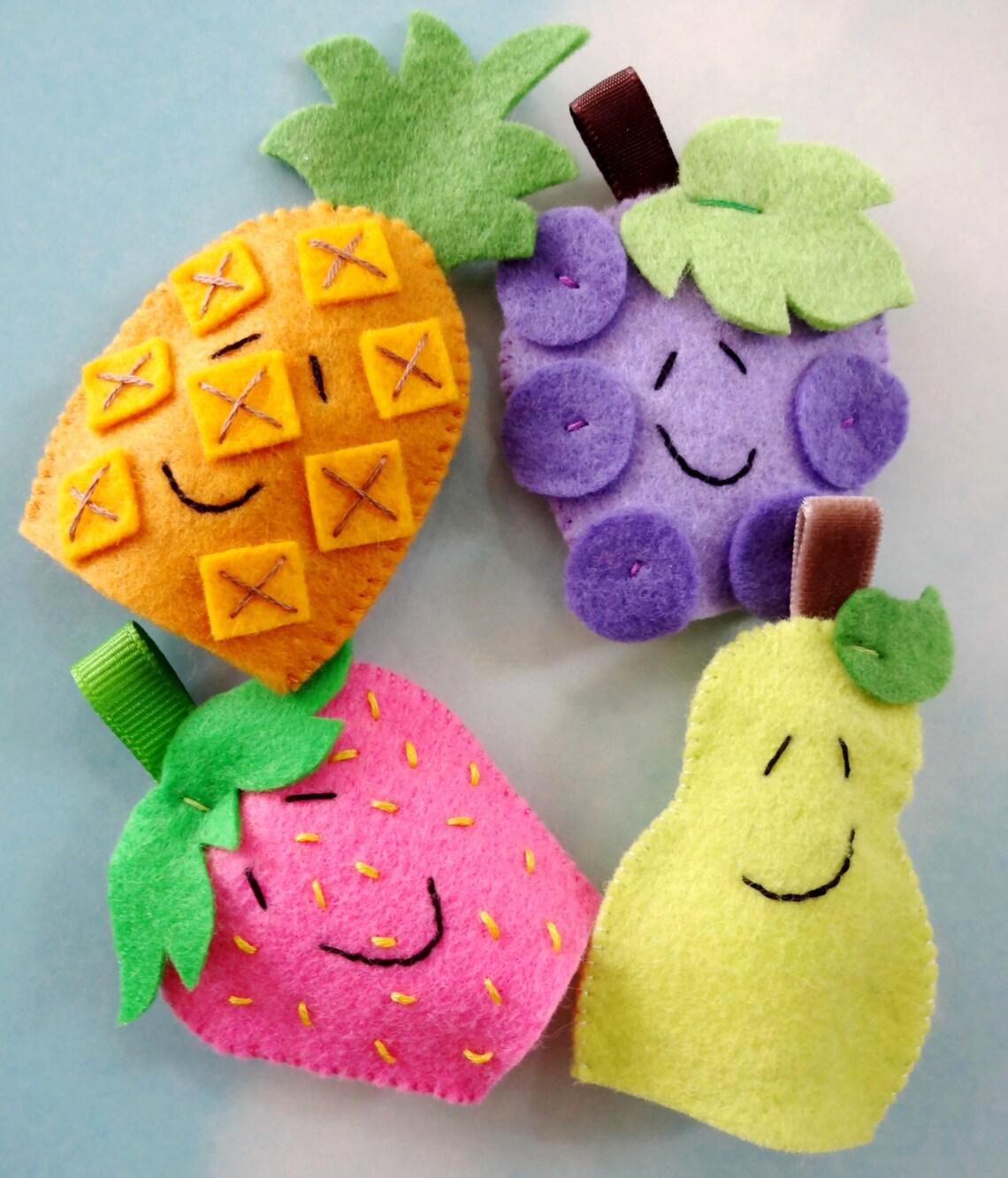 Felt Fruit Finger Puppets Sewing Pattern - PDF Epattern - Etsy Australia