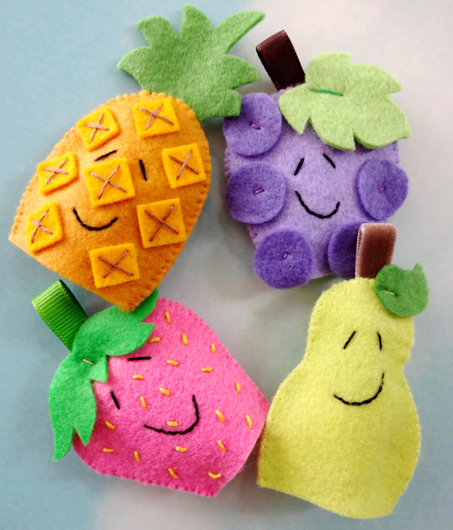 Felt Fruit Finger Puppets Sewing Pattern - PDF Epattern - Etsy Australia