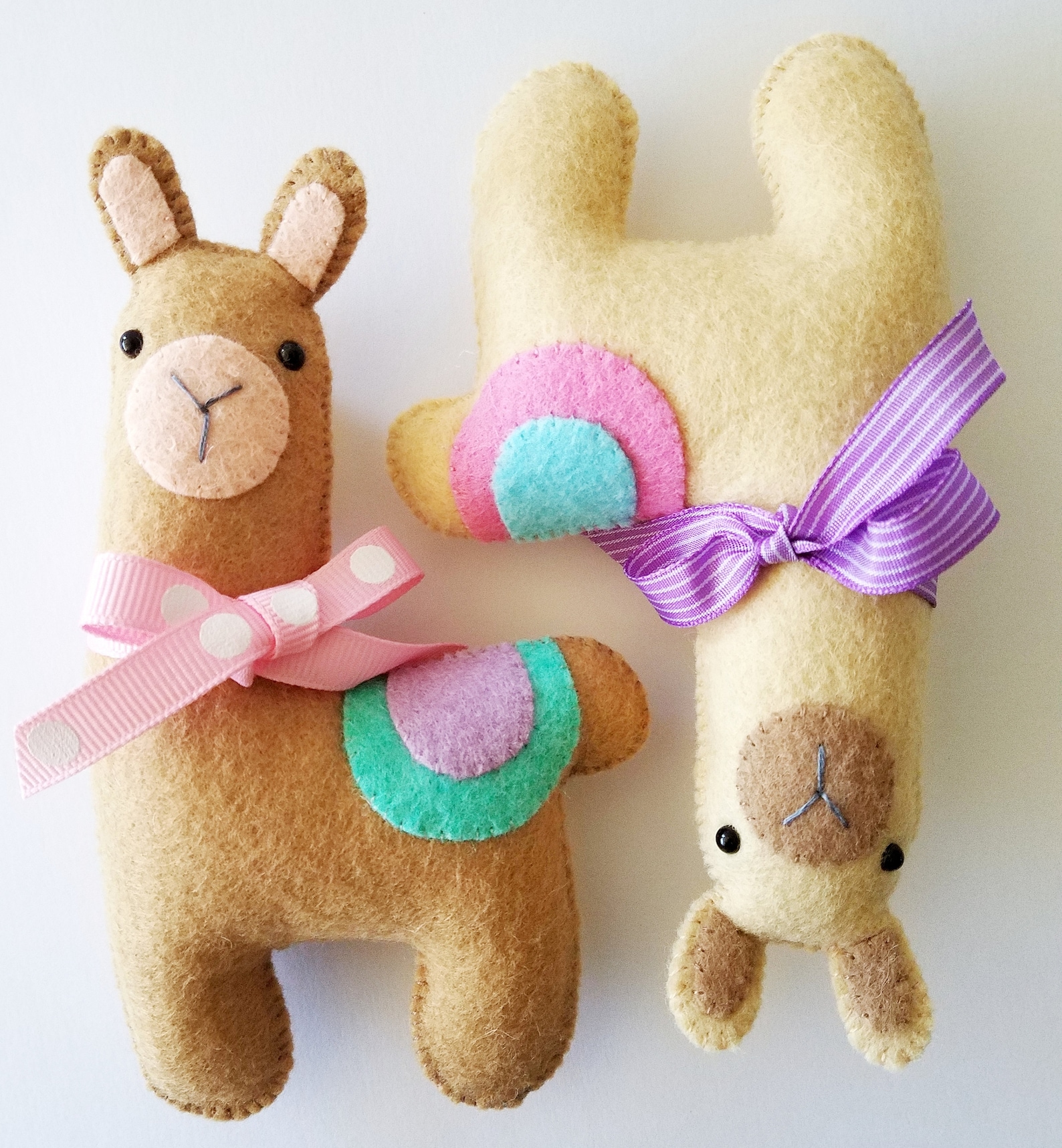 Felt Llama Softie Toy Sewing Pattern Tutorial PDF E | Etsy