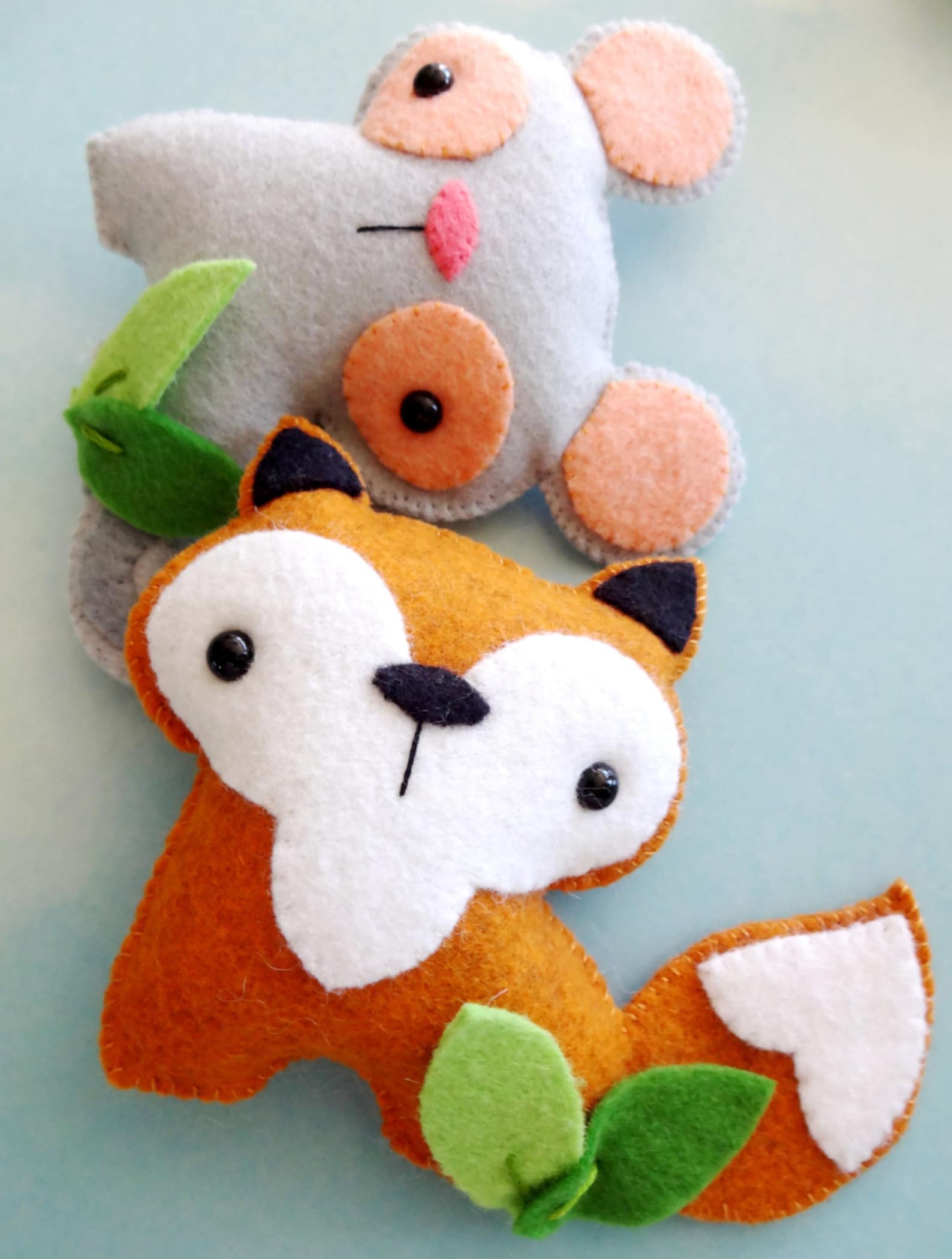 Felt Sewing Pattern Toy - Felt Woodland Animal Toy Set Sewing Pattern ...