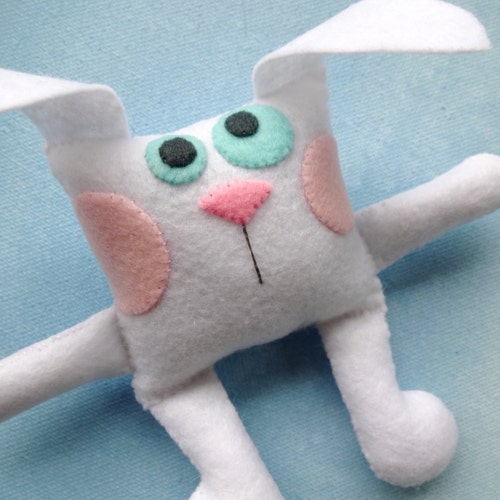 Felt Bunny Softie Sewing Pattern Tutorial PDF Epattern - Etsy