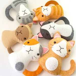 Felt Kitty Cat Softie Toy Sewing Pattern - Tutorial - PDF Epattern ...