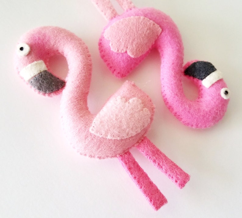 Felt Flamingo Toy Softie Sewing Pattern - Tutorial - PDF E PATTERN ...