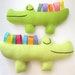 Gator Baby Softie Toy Sewing Pattern - PDF Epattern - Fleece Ribbon ...