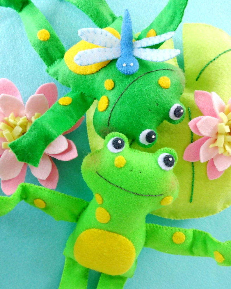 Felt Frog Softies Sewing Pattern PDF Epattern for Frogs - Etsy