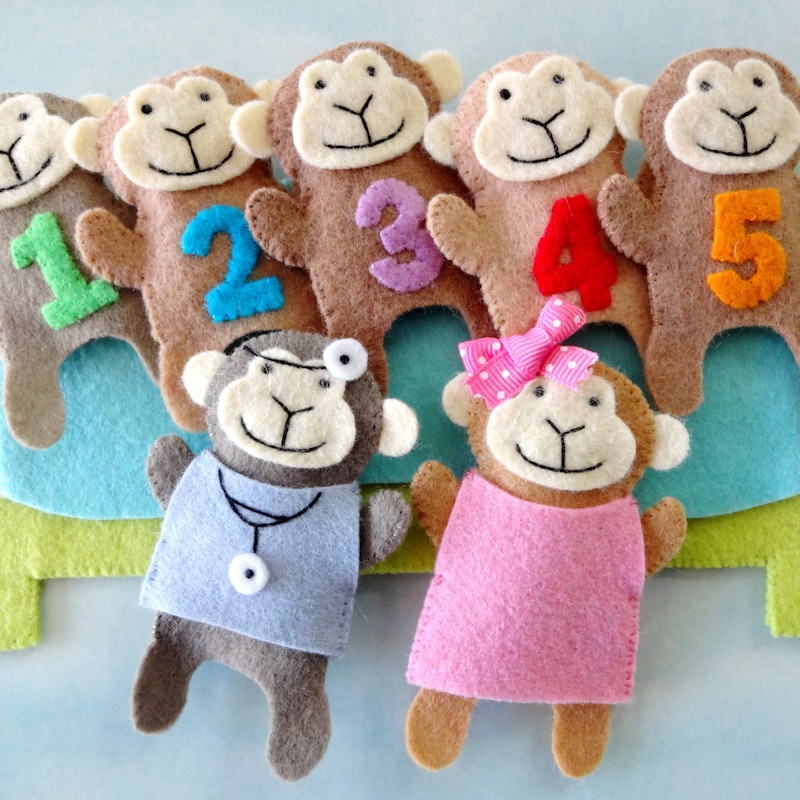 Five Little Monkeys - Etsy