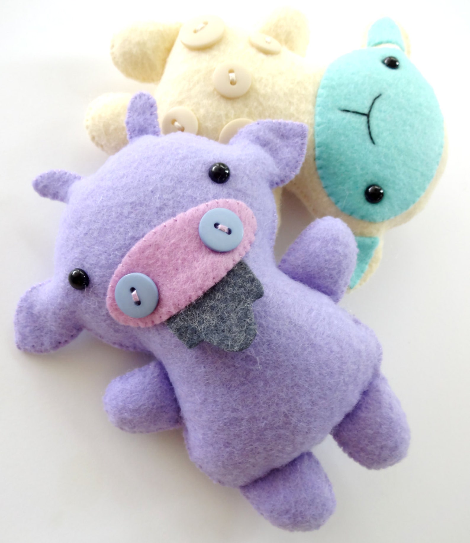 Felt Farm Animal Softies Sewing Pattern Toy - Tutorial - PDF E PATTERN ...