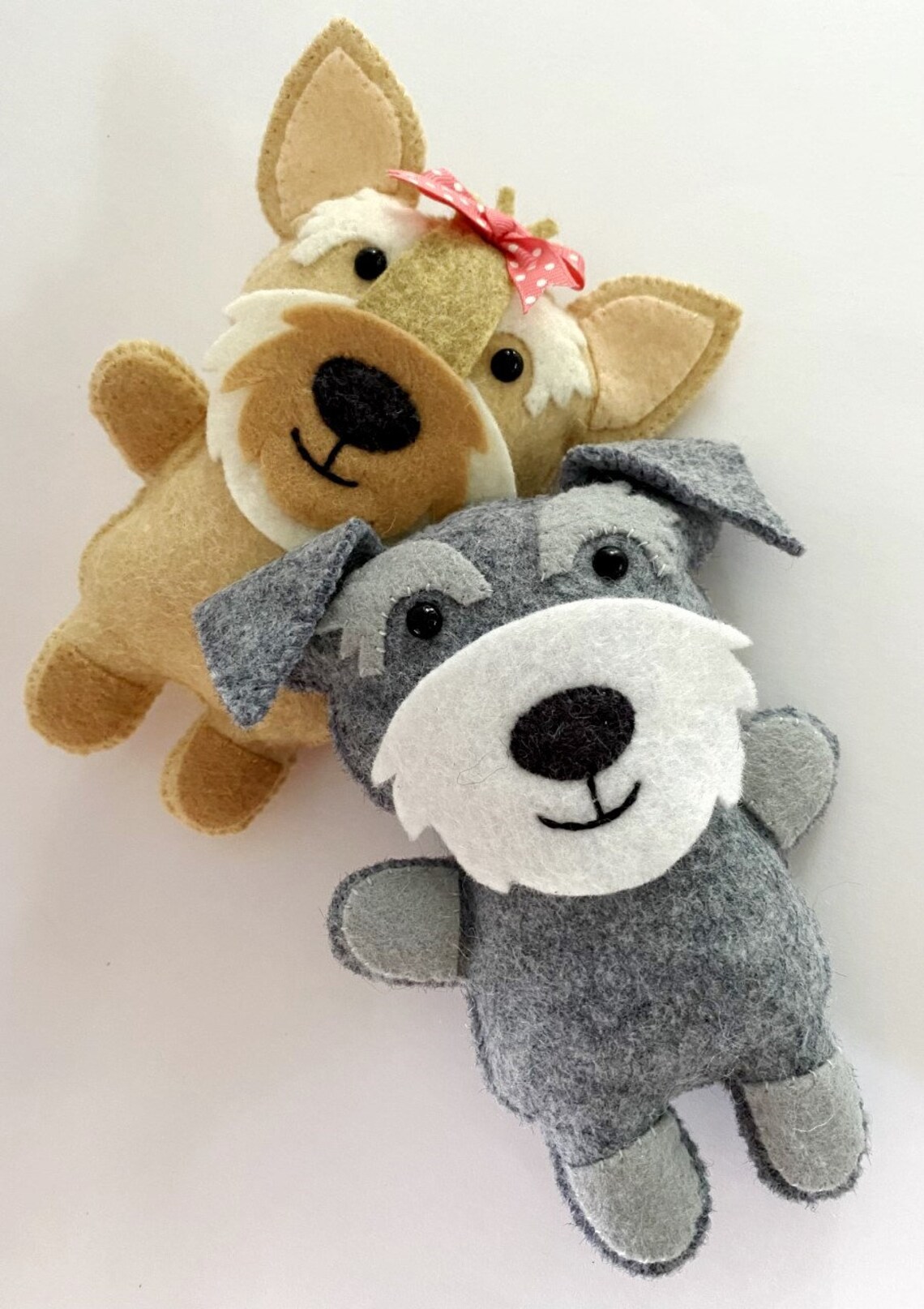 Dog Softies Felt Sewing Pattern Toy - Schnauzer - Yorkie - PDF Epattern ...
