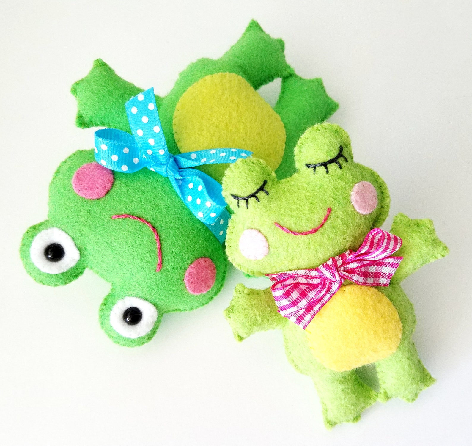 Felt Frog Softie Toy Sewing Pattern - Tutorial - PDF Epattern - Spring ...