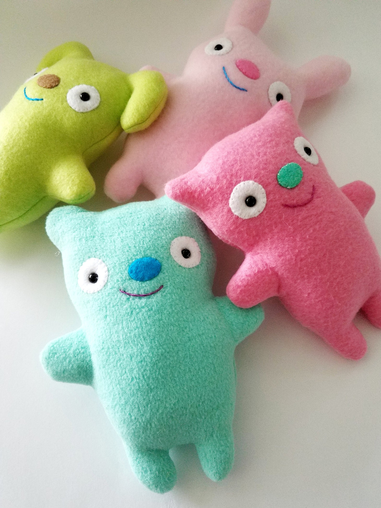 Fleece Animal Toy Softie Sewing Pattern - Tutorial for Baby Girl Boy ...