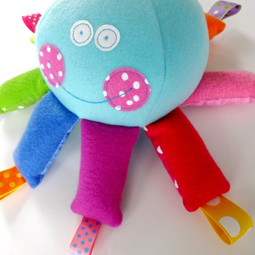 Octopus Softie Toy With Ribbons PDF E-pattern - Etsy