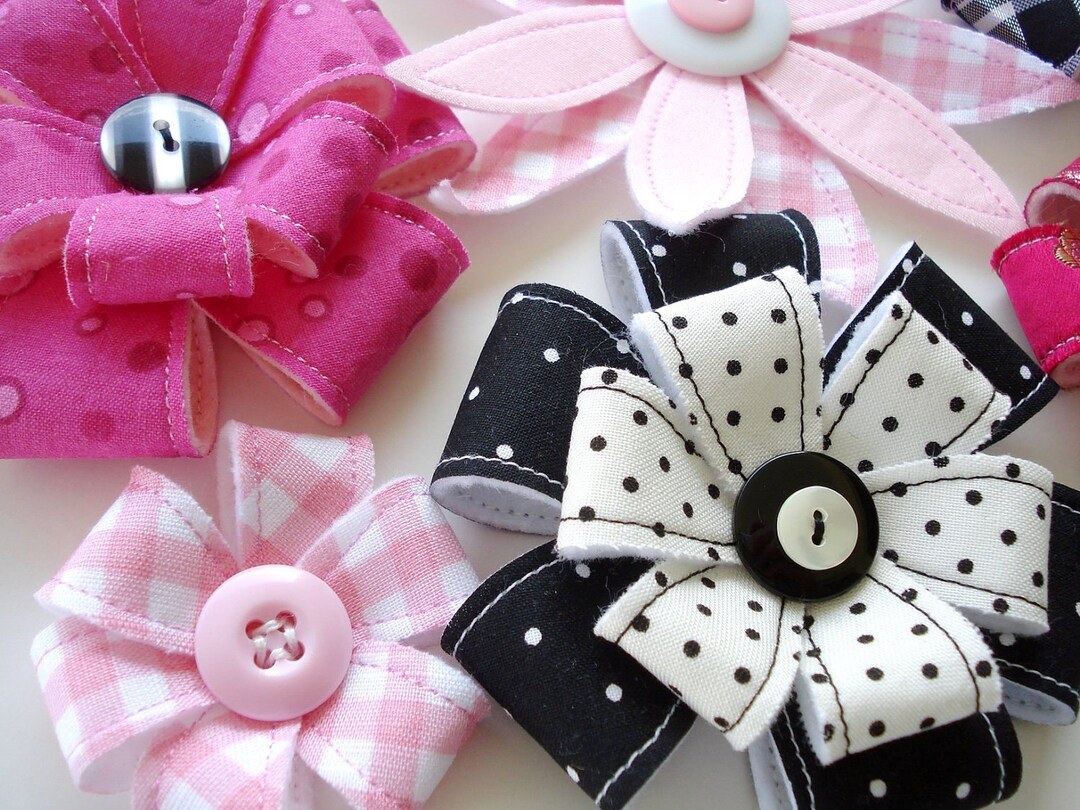 Hair Accessories Sewing Pattern for Flowers Number 2 - PDF E-pattern - Etsy