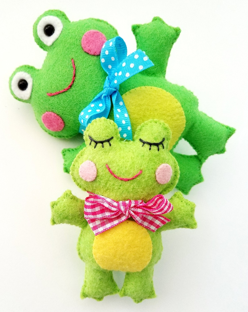 Felt Frog Softie Toy Sewing Pattern - Tutorial - PDF Epattern - Spring ...