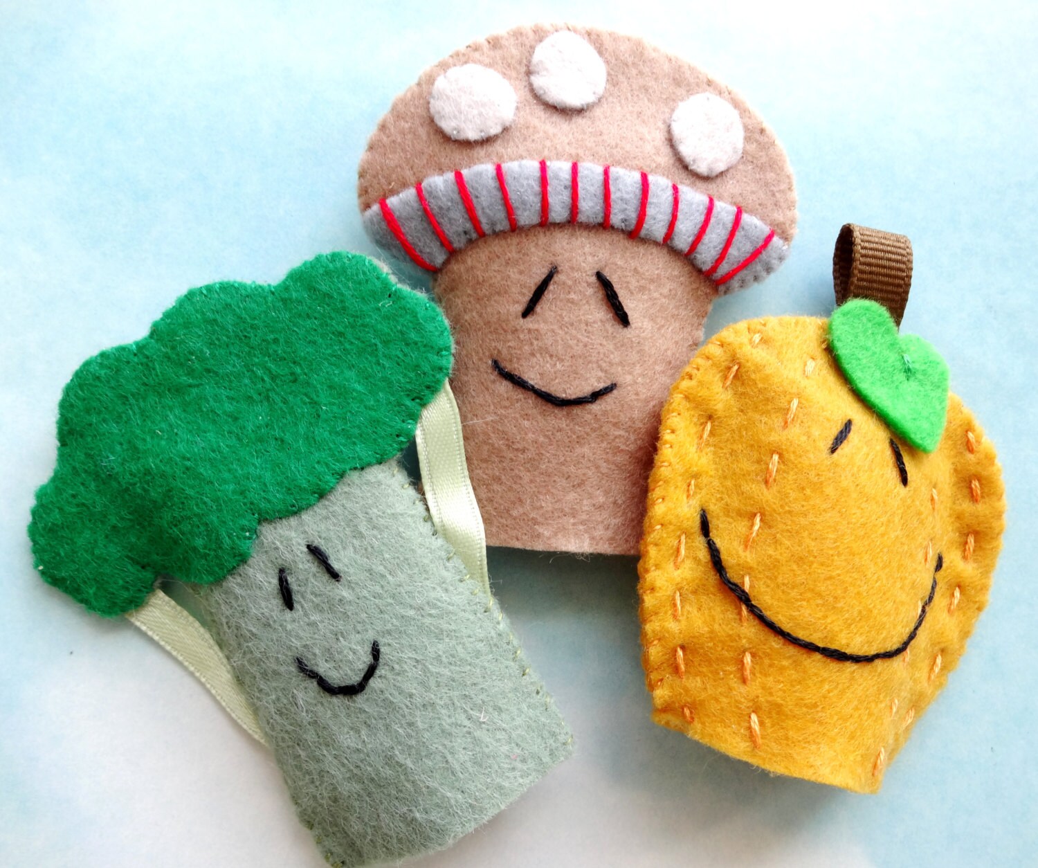 Vegetable Felt Finger Puppets Sewing Pattern PDF Epattern - Etsy