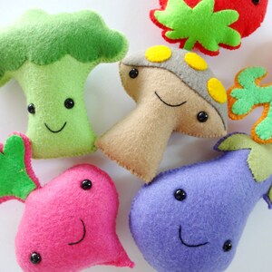 Felt Veggie Softies Sewing Pattern - Toy Tutorial - PDF E PATTERN ...