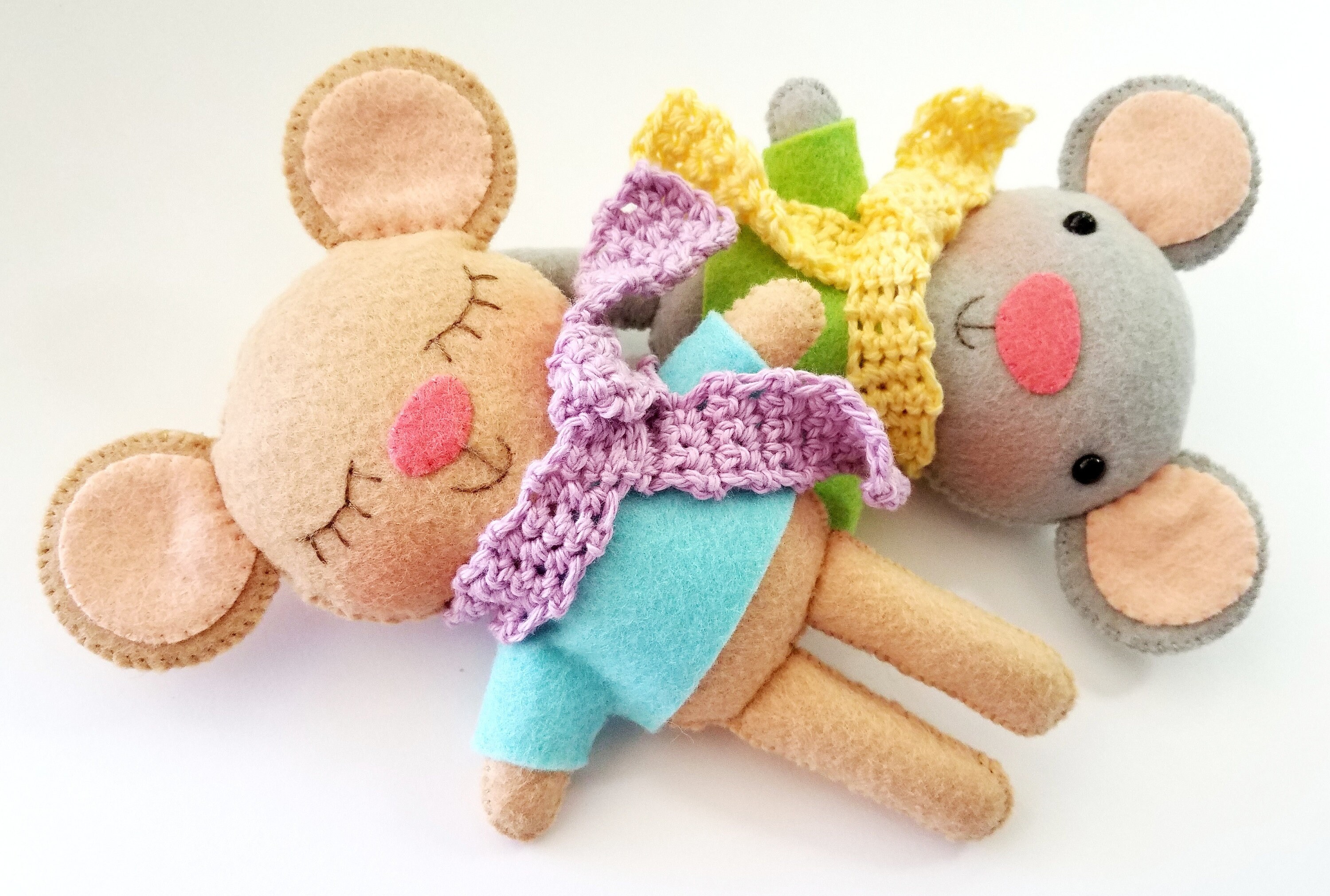 Felt Doll Softie Toy Sewing Pattern Mouse Woodland Animal | Etsy