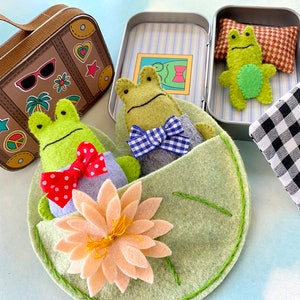 Frog Toad Tin Play Set Felt Sewing Pattern Toy Sleeping Bag - Tutorial ...