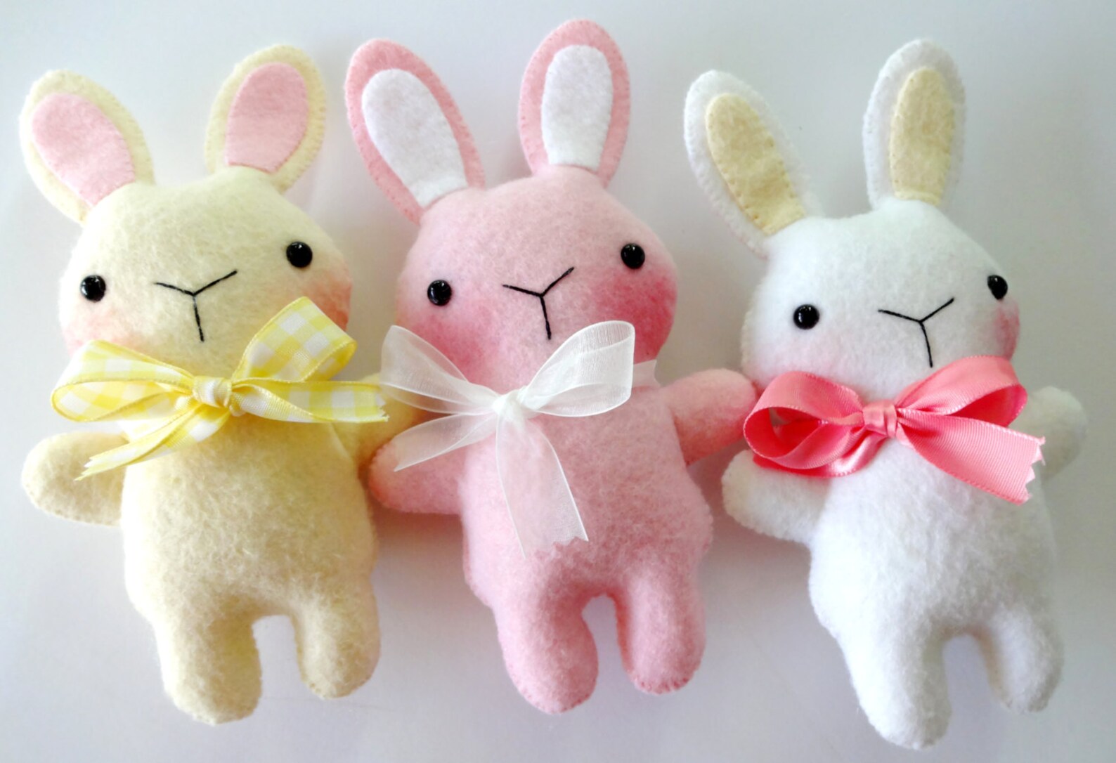 Felt Bunny Softie Sewing Pattern Tutorial PDF Epattern - Etsy