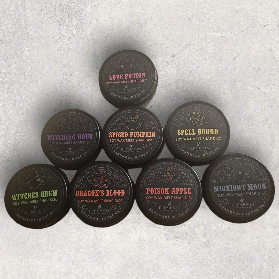 Fall Wax Melt Collection With Piano Black Triple Moon Culdron Tea Light ...