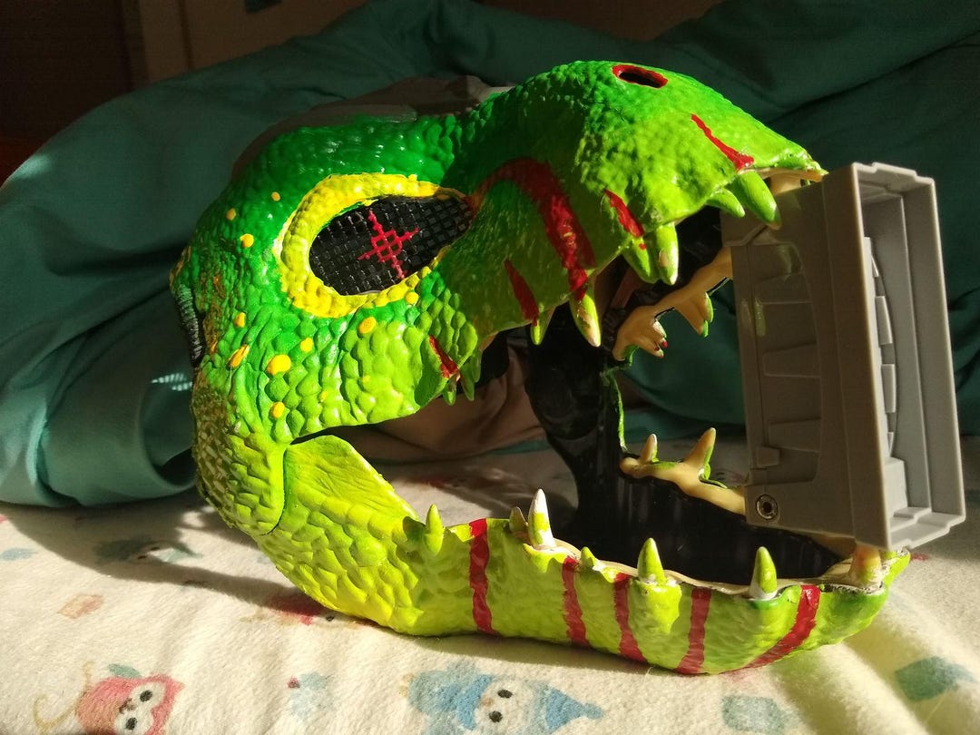 Green Yellow and Red Dino Mask! Please Purchase! - Etsy