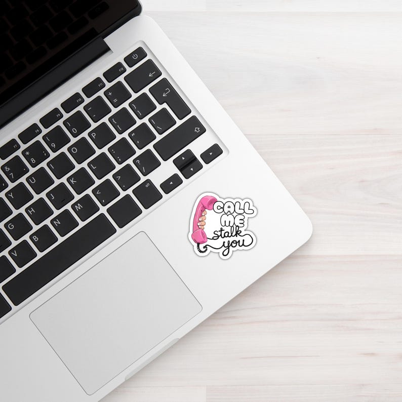 Call Me Stalk You Funny Retro Phone Sticker - Etsy