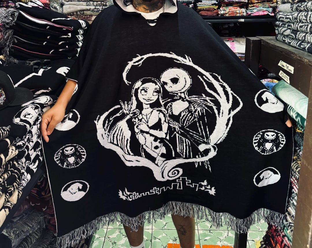 Nightmare Before Christmas PONCHO - Etsy