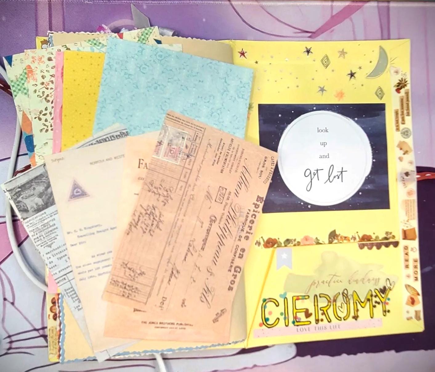 Ephemera Handmade Journal for Scrapbooking - Etsy