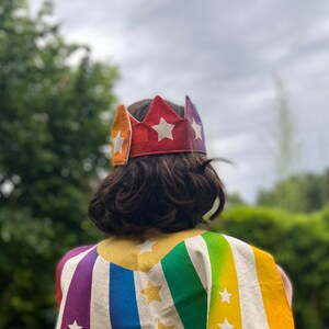Rainbow Crown, Adjustable Crown, Multi Color, Gender Neutral Birthday ...