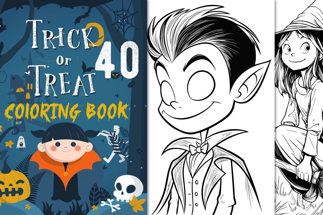 Kids Halloween Coloring Book - 32 Pages of Fun! | Printable Halloween ...