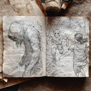 Slasher Horror Coloring Book | Halloween Adult Coloring for Spooky ...