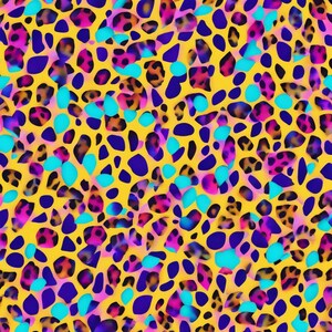 Rainbow Cheetah Leopard Print Set of 38 |seamless Patterns |instant ...