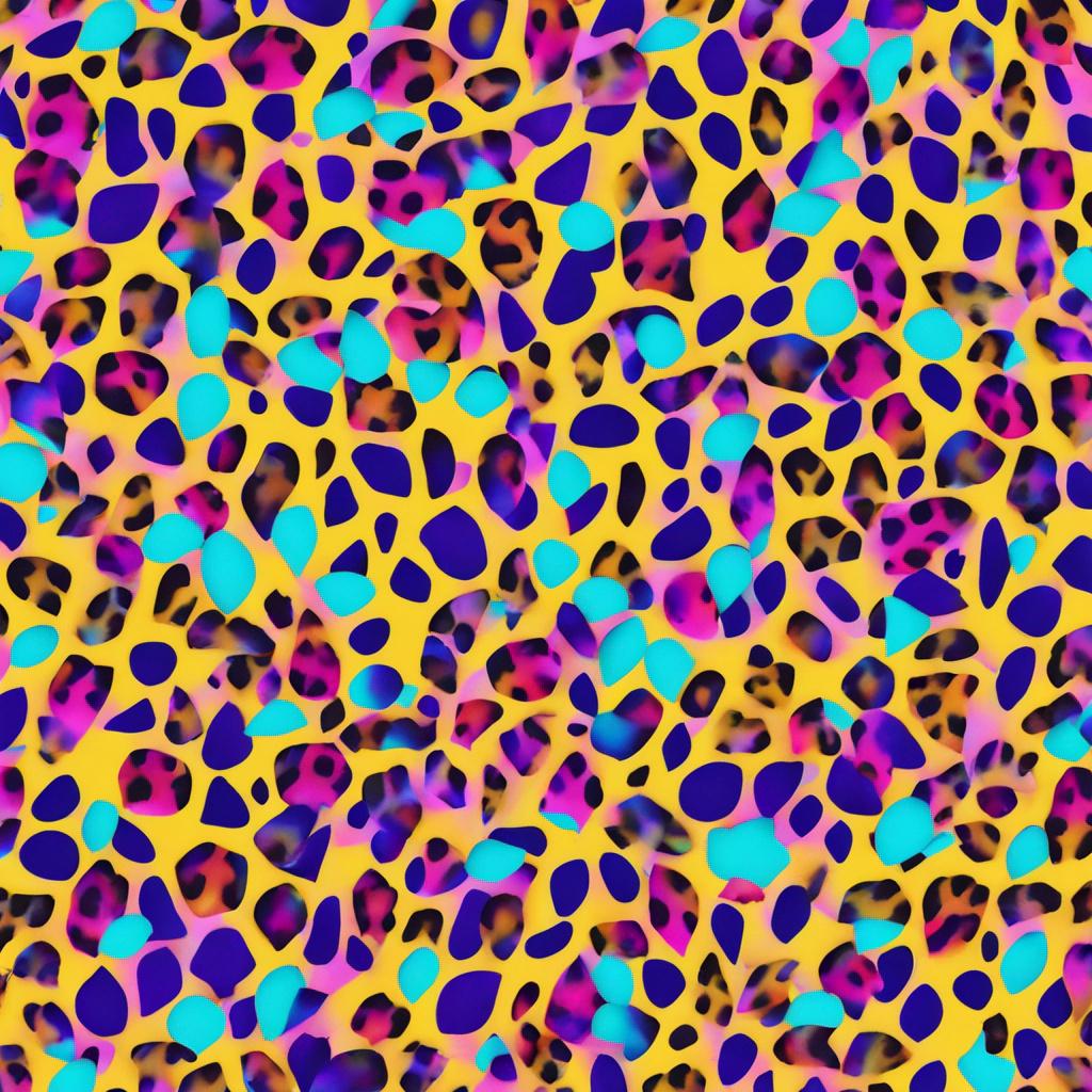 Rainbow Cheetah Leopard Print Set of 38 |seamless Patterns |instant ...