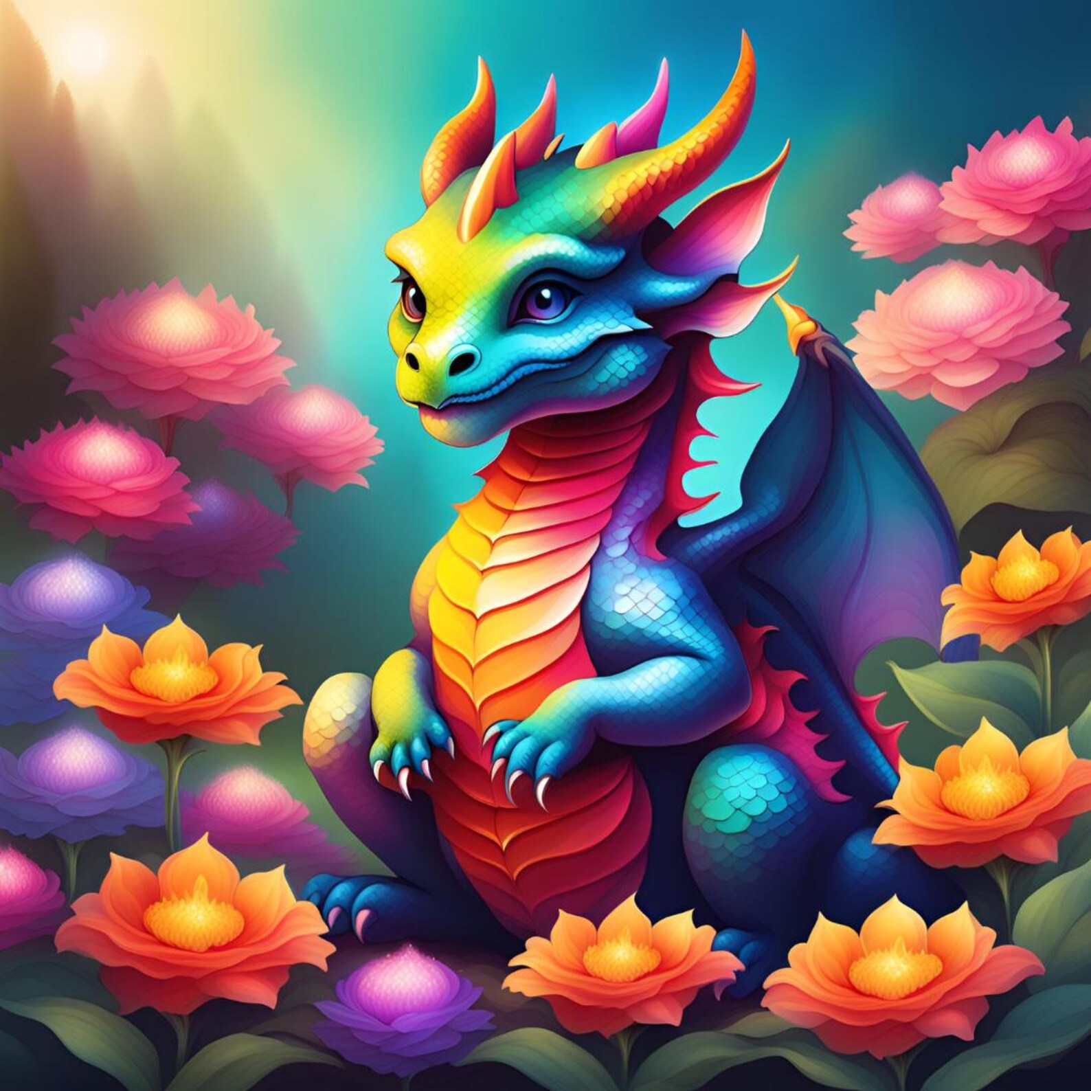 Baby Dragon Pattern Set of 8 |seamless Patterns| Instant Download ...