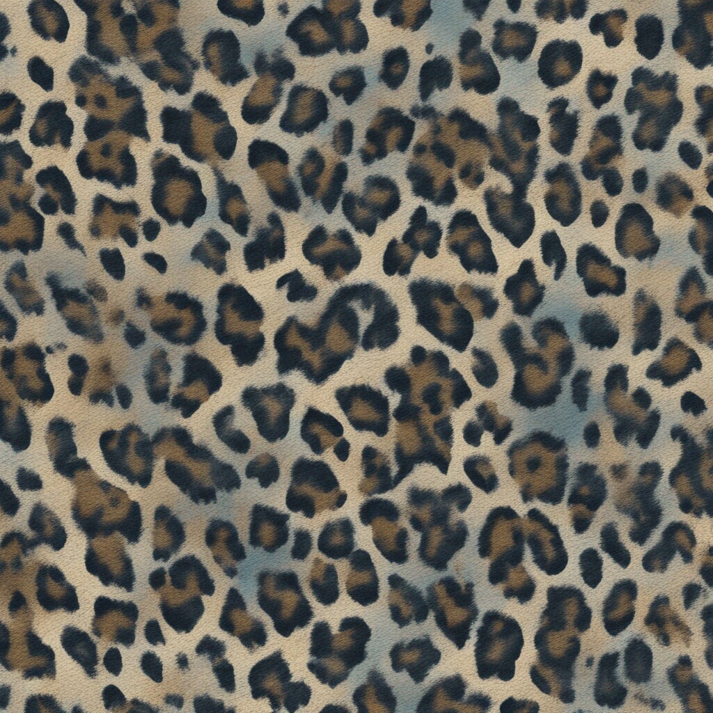 Leopard Print Denim Set of 8 |seamless Patterns |instant Download ...