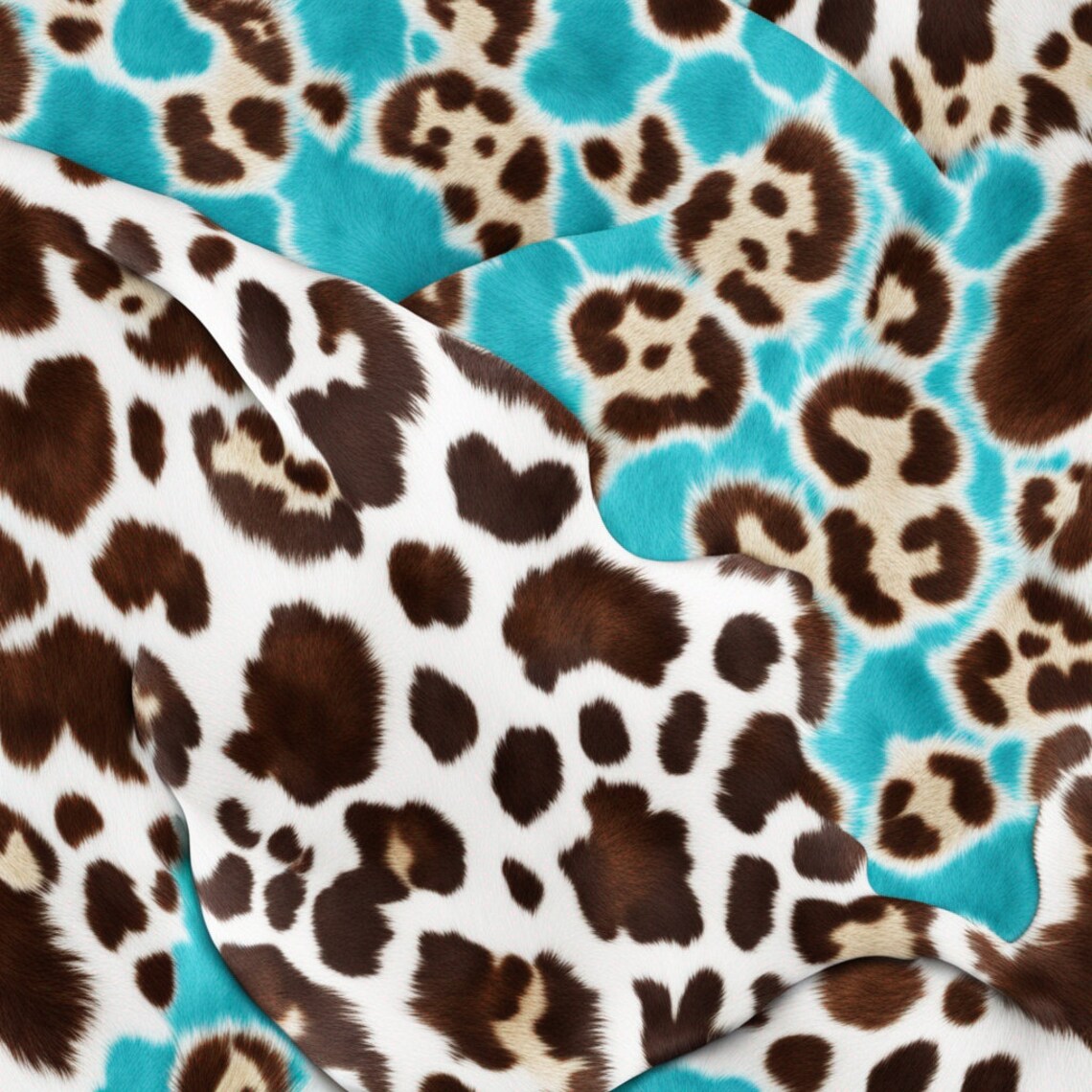 Western Cowhide Print Set of 10 |seamless Patterns |instant Download ...