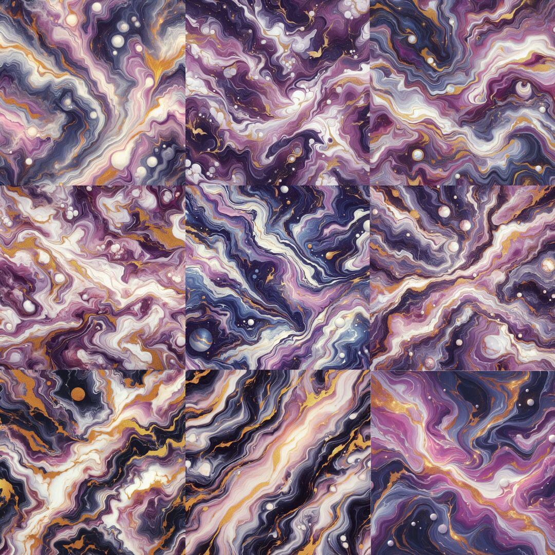 Purple Marble Set of 36 |seamless Patterns |instant Download ...